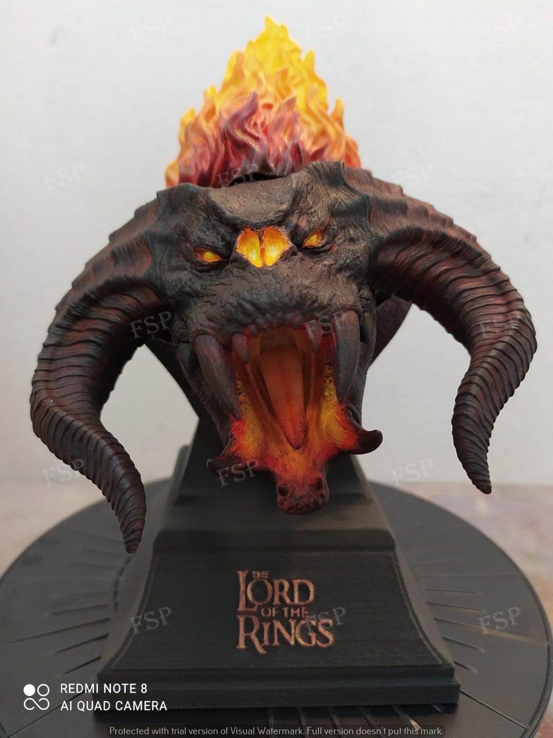 Balrog Lord of the Rings Hand-painted 3D Printed Figure Fantasy ...