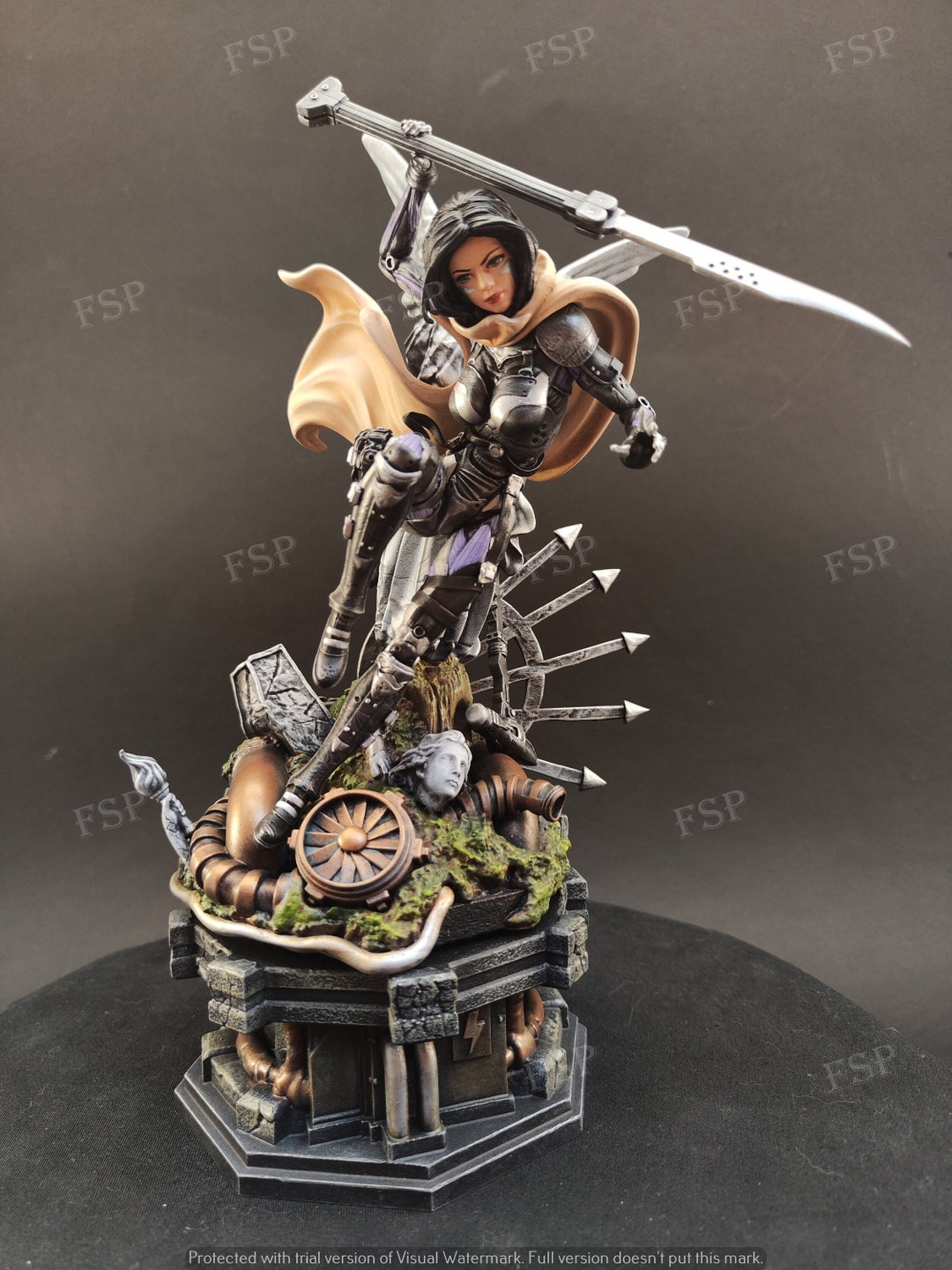 Alita Battle Angel Hand-painted 3D Printed Figure Unique Collectible ...