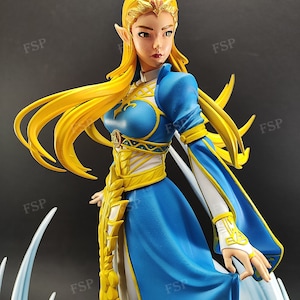 Princess Zalda the Legend of Zelda 3D Printed and Hand Painted Figure ...