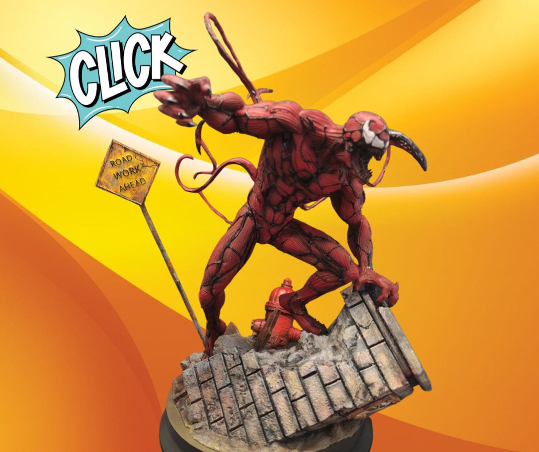 Carnage Hand-painted 3D Printed Figure Unique Marvel Collectible for ...