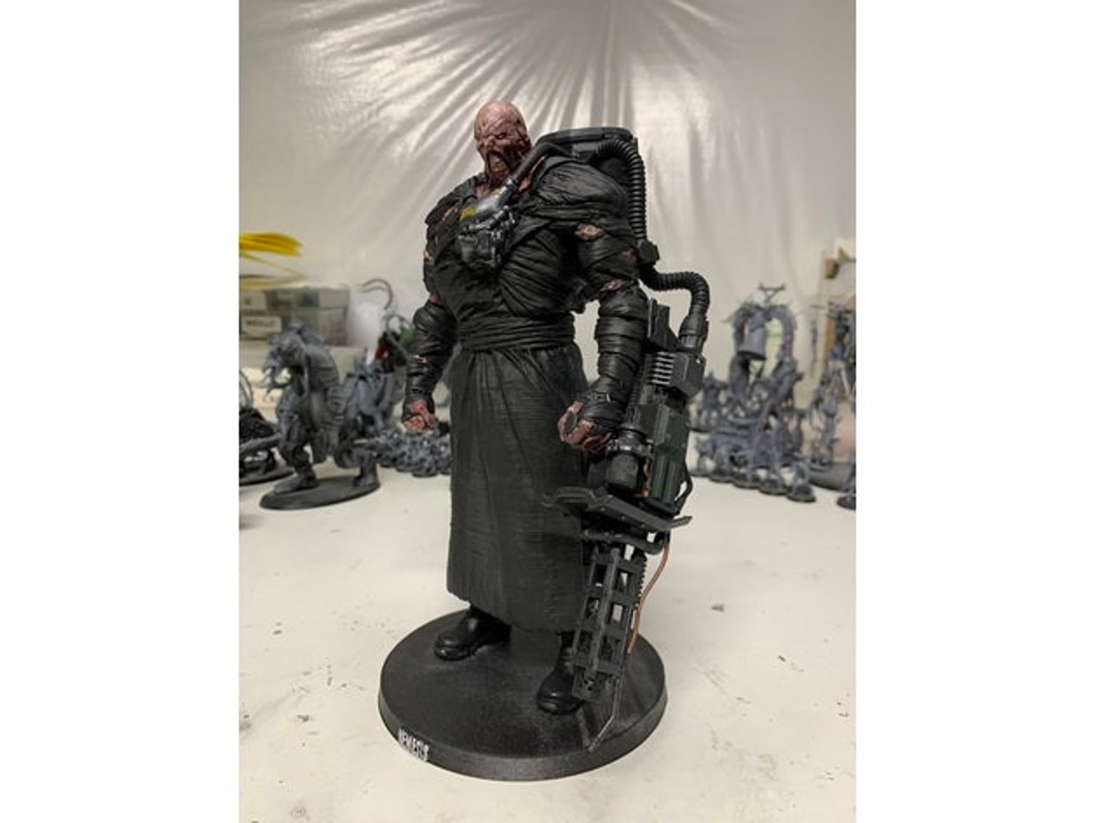 Nemesis Resident Evil 3D Printed and Hand Painted Figure. - Etsy