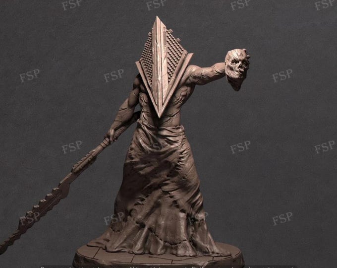 Pyramid Head Silent Hill 3D Printed and Hand Painted Figure - Etsy Canada