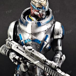 Garrus Vakarian Mass Effect Hand-painted 3D Printed Resin Figure Unique ...