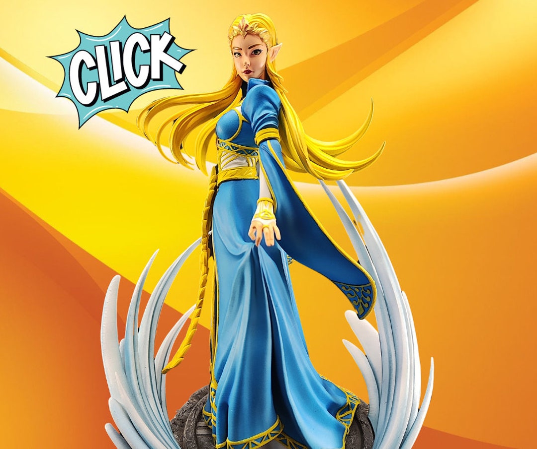 Princess Zalda the Legend of Zelda 3D Printed and Hand Painted Figure ...