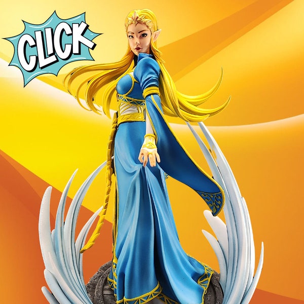 Zelda 3d Printed Statue - Etsy