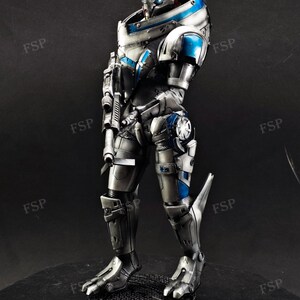 Garrus Vakarian Mass Effect Hand-painted 3D Printed Resin Figure Unique ...
