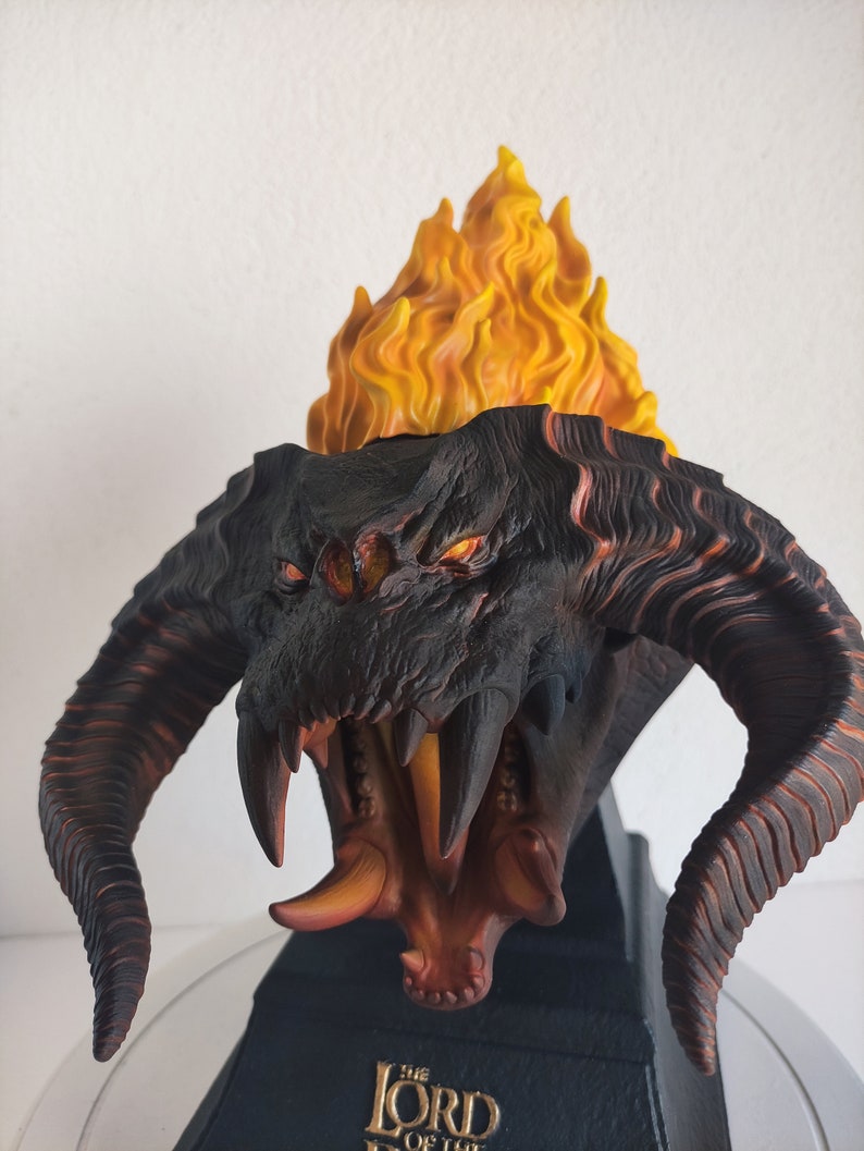 Balrog Lord of the Rings 3D Printed and Hand Painted Figure | Etsy ...
