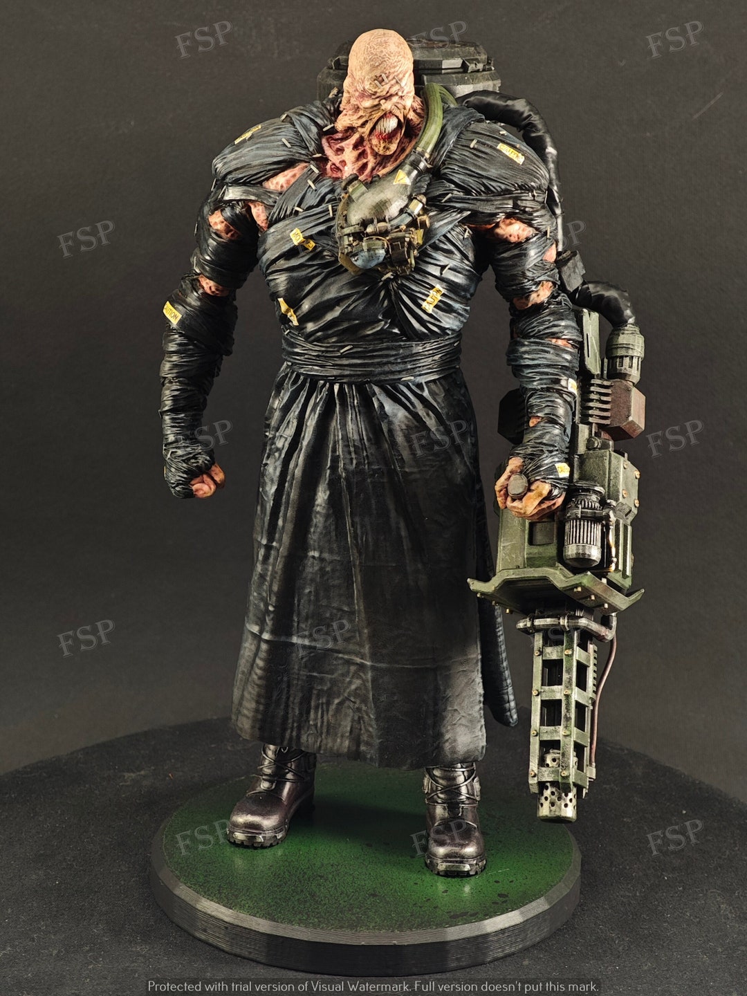 Nemesis Resident Evil 3D Printed and Hand Painted Figure. Unique Gift ...