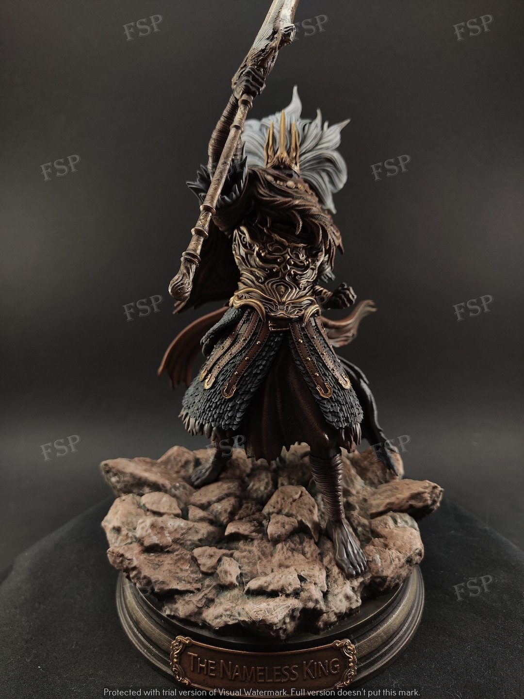 The Nameless King Dark Souls 3D Printed and Hand Painted Figure, Unique ...