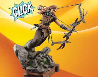 Aloy Horizon Zero Dawn 3D Resin Printed Model - Etsy