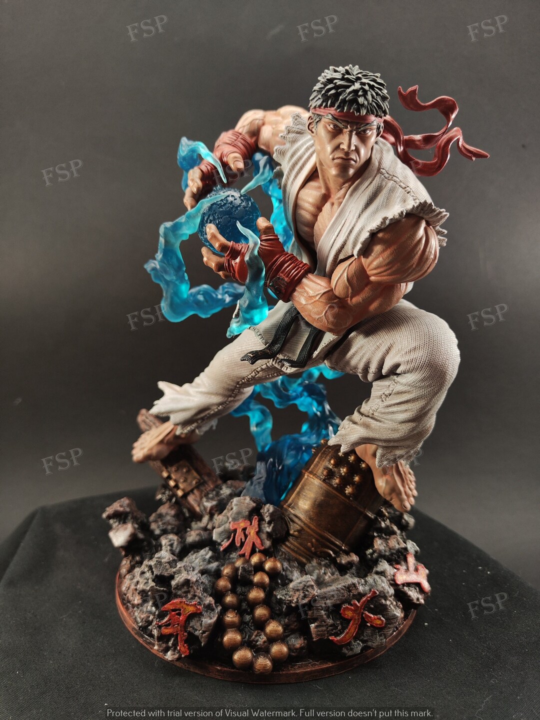 Ryu Street Fighter 3D Printed and Hand Painted Figure, Unique Gift Statue - Etsy