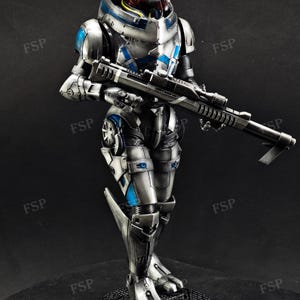 Garrus Vakarian Mass Effect Hand-painted 3D Printed Resin Figure Unique ...