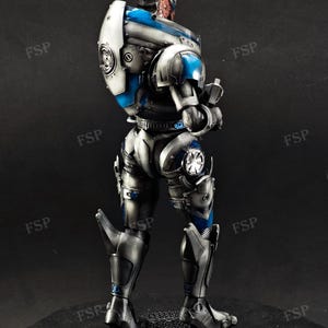 Garrus Vakarian Mass Effect Hand-painted 3D Printed Resin Figure Unique ...