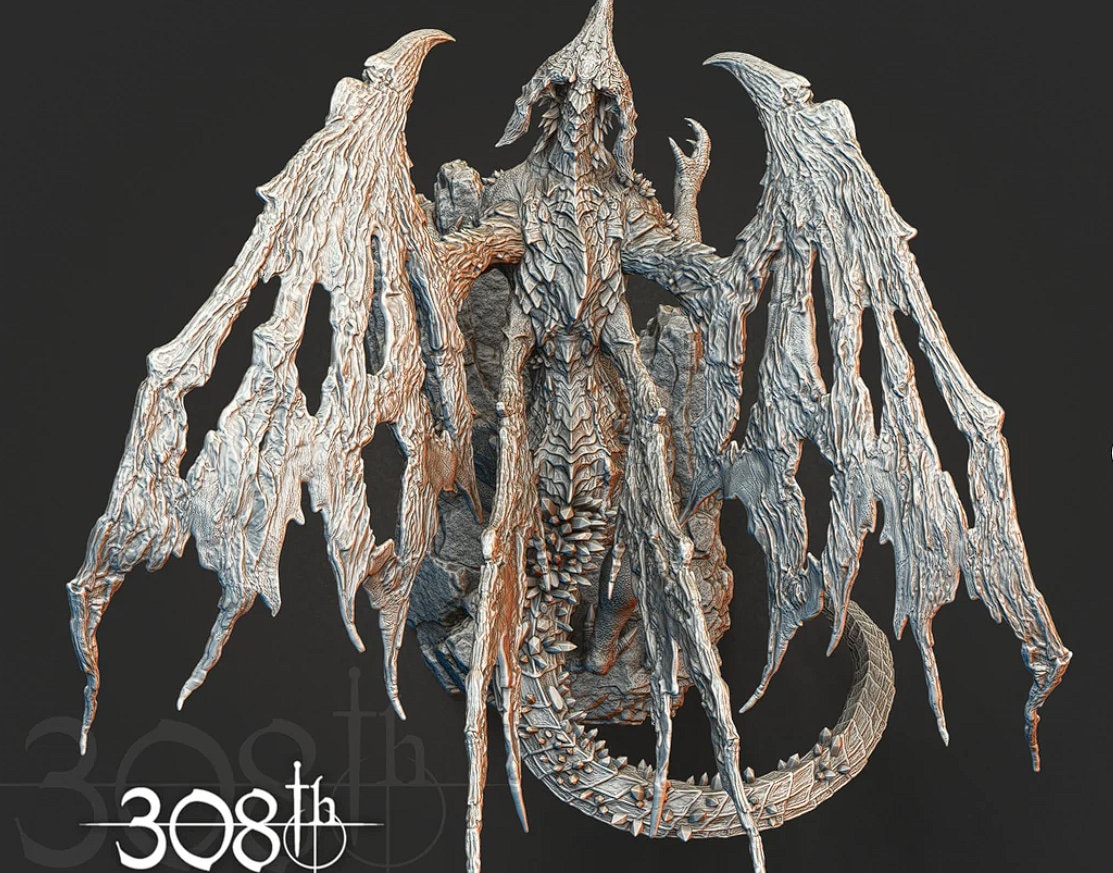 Darkeater Midir Dark Souls 3D Printed and Hand Painted Figure - Etsy UK