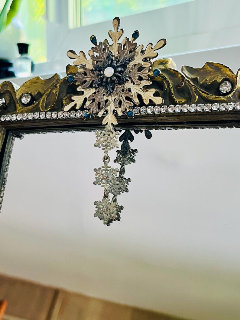 Elegant Jeweled Christmas Theme Mirror - Etsy