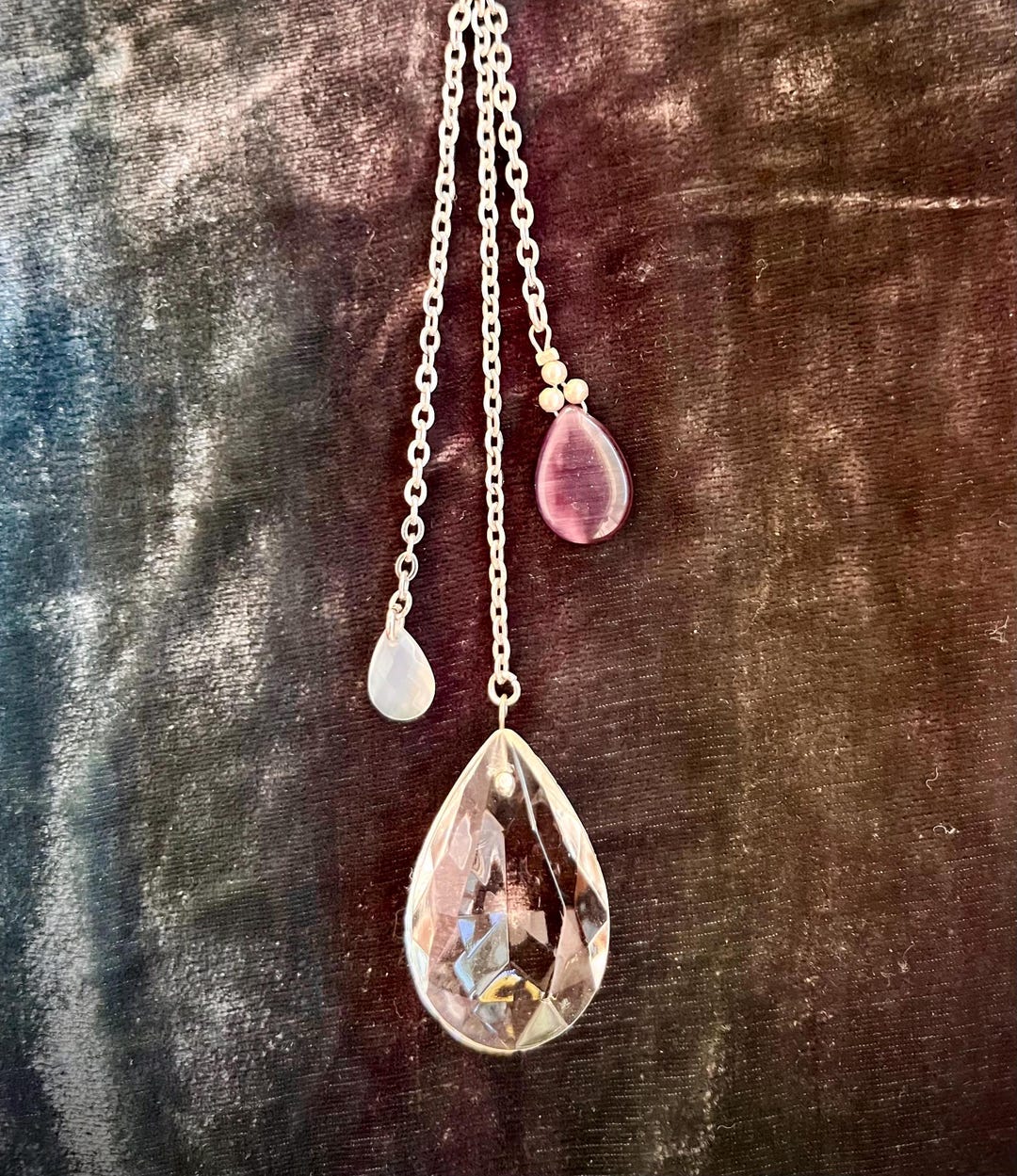 Multi Tear Drop Crystal Rainbow Catcher - Etsy