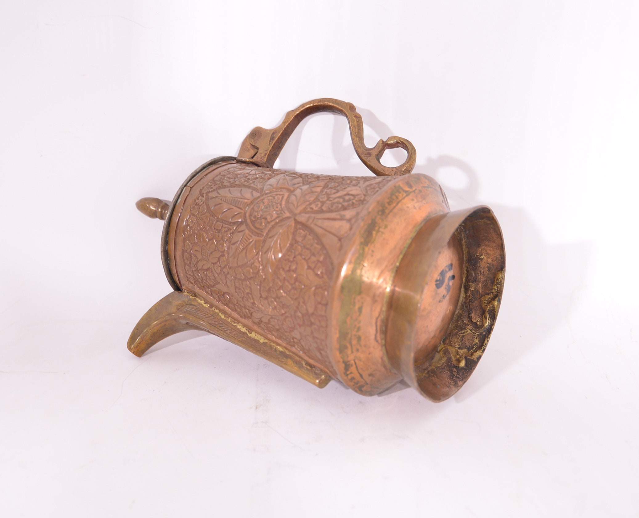 Vintage Turkish Copper Tea Mug Coffee Maker / Handmade / - Etsy