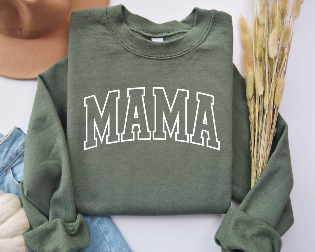 Puff Sweatshirt, Varsity Letters, Mama Sweatshirt, Mothers Day Gift ...