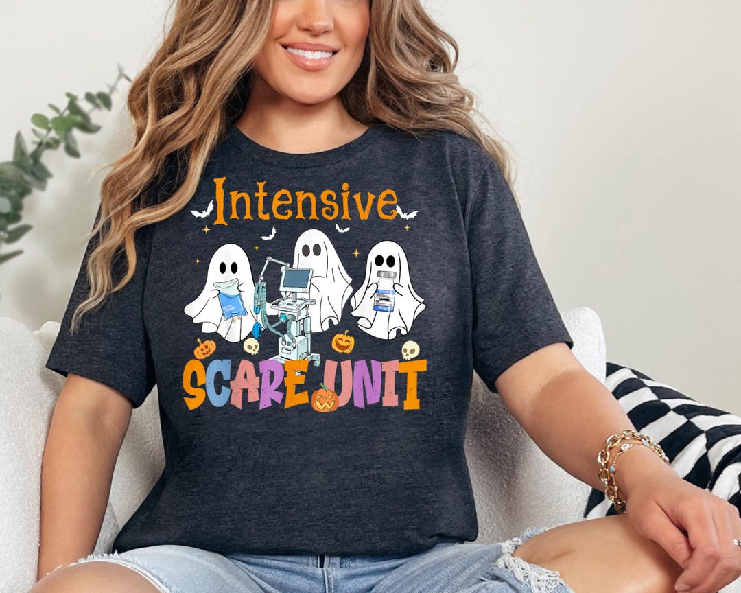 Halloween ICU Shirt ICU Nurse Shirt, Halloween Shirt ICU Crew Nursing ...