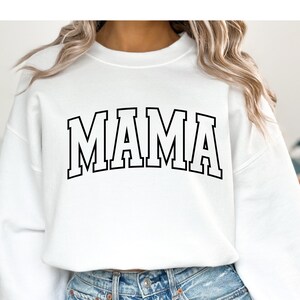 Puff Sweatshirt, Varsity Letters, Mama Sweatshirt, Mothers Day Gift ...
