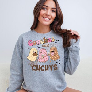 Conchas and Cucuys Sweatshirts, Spooky Conchas Shirts, Mexican Ghost ...
