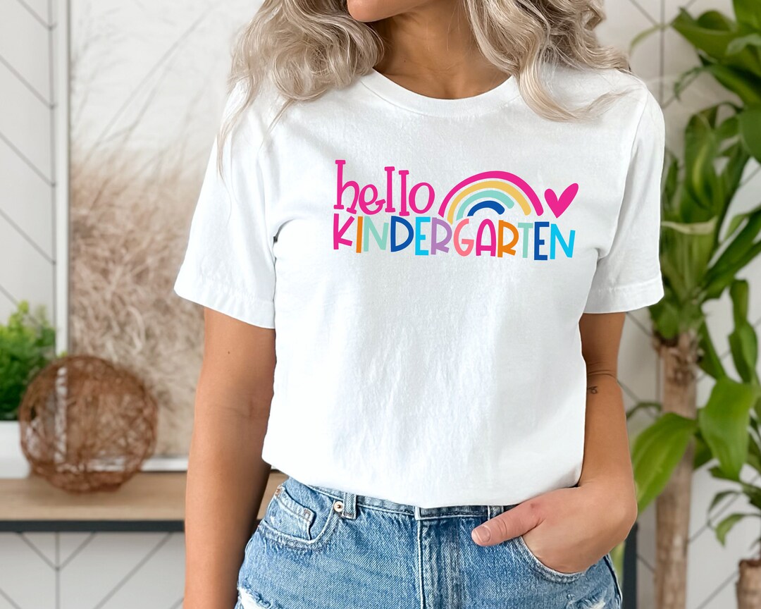 Hello Kindergarten Shirt, Kindergarten Student Shirt, First Day of ...