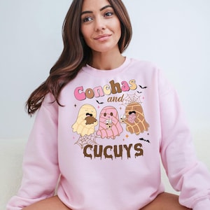 Conchas and Cucuys Sweatshirts, Spooky Conchas Shirts, Mexican Ghost ...