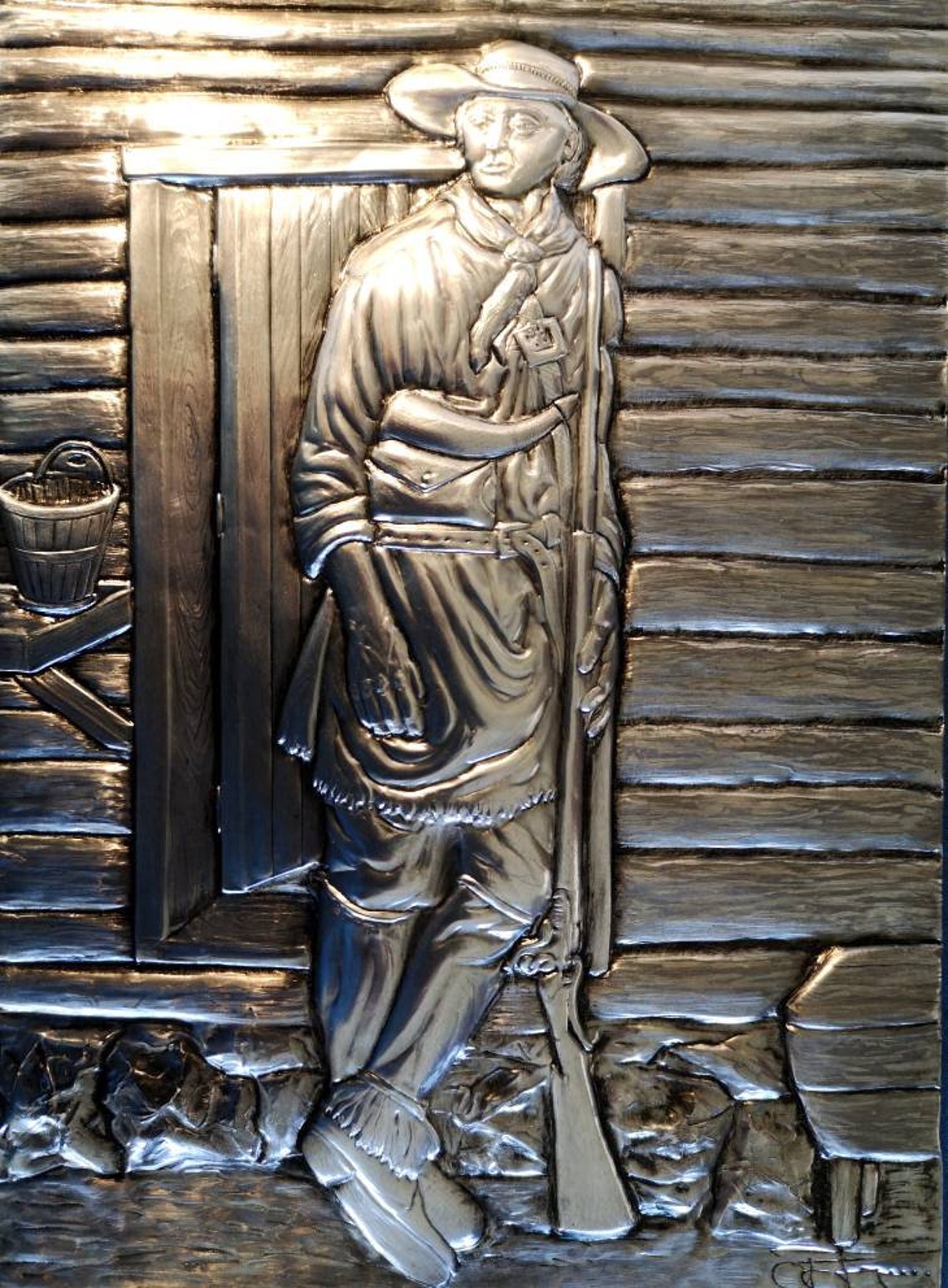 Handmade Metal Embossed Art | Etsy