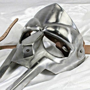 Medieval Gladiator Mask 18g Mild Steel Face Armour Replica Medieval ...