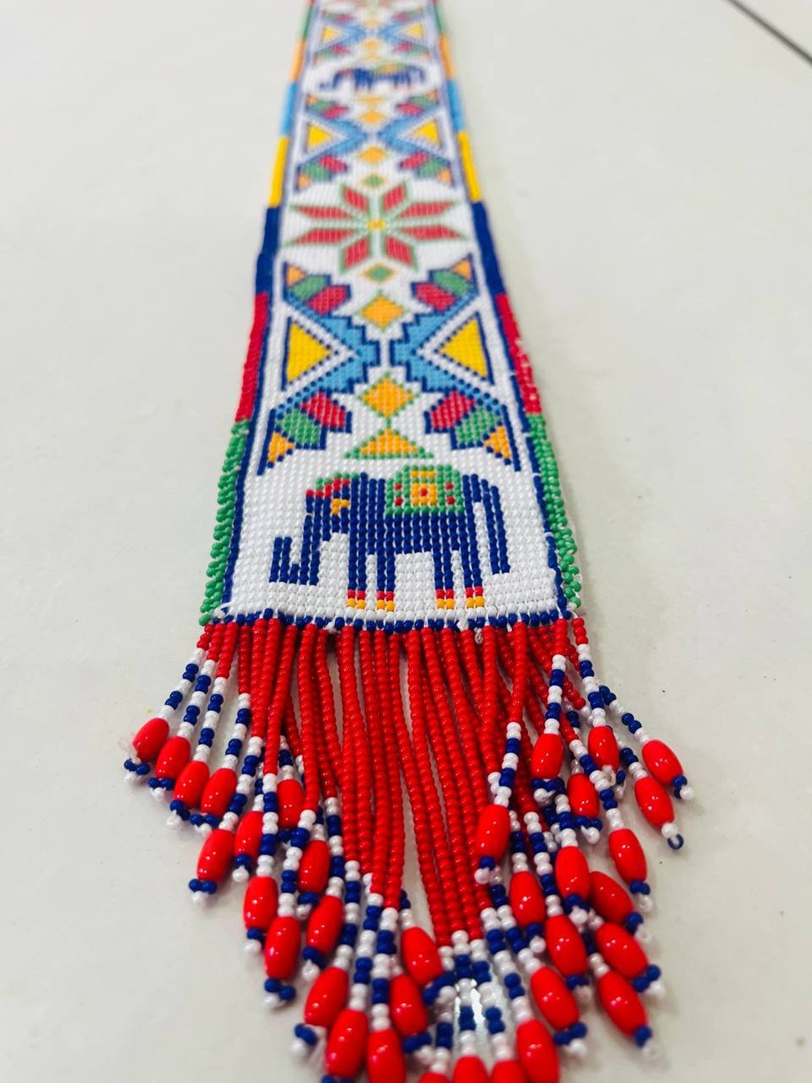 Glass Bead Door Toran With Side Latkan set of Three, Hand Made ...