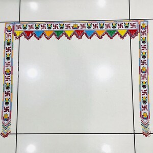 Glass Bead Door Toran With Side Latkan set of Three, Hand Made ...