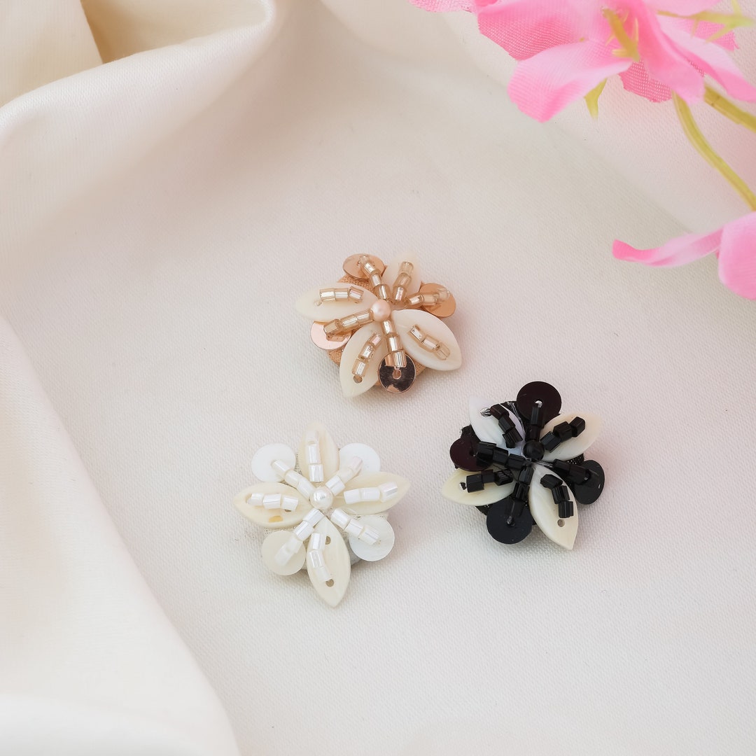 Beaded Buttons | Sequin Buttons | Bridal Buttons | Embellishment ...
