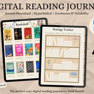 2025 Digital Reading Journal | Digital Reading Planner | Goodnotes ...
