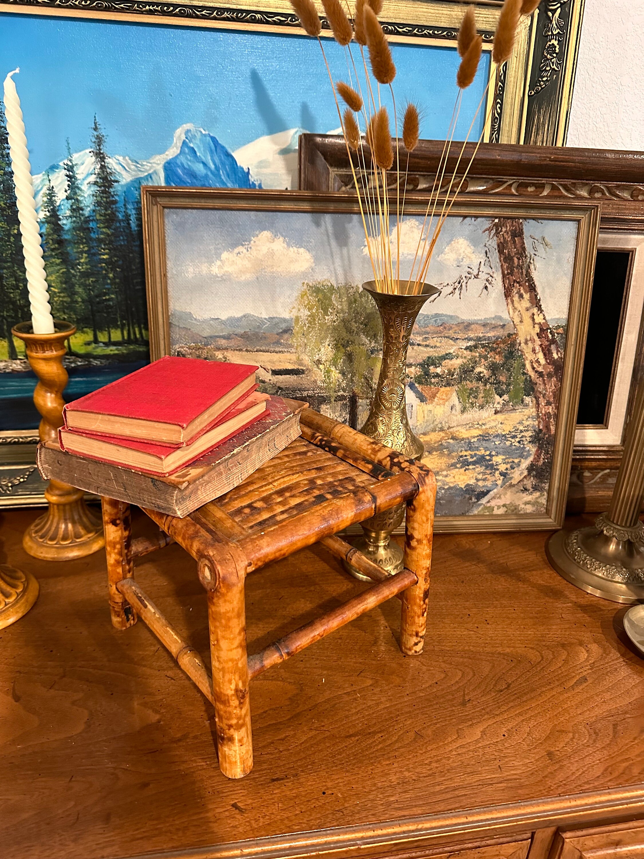 Tortoise Bamboo Stool - Etsy