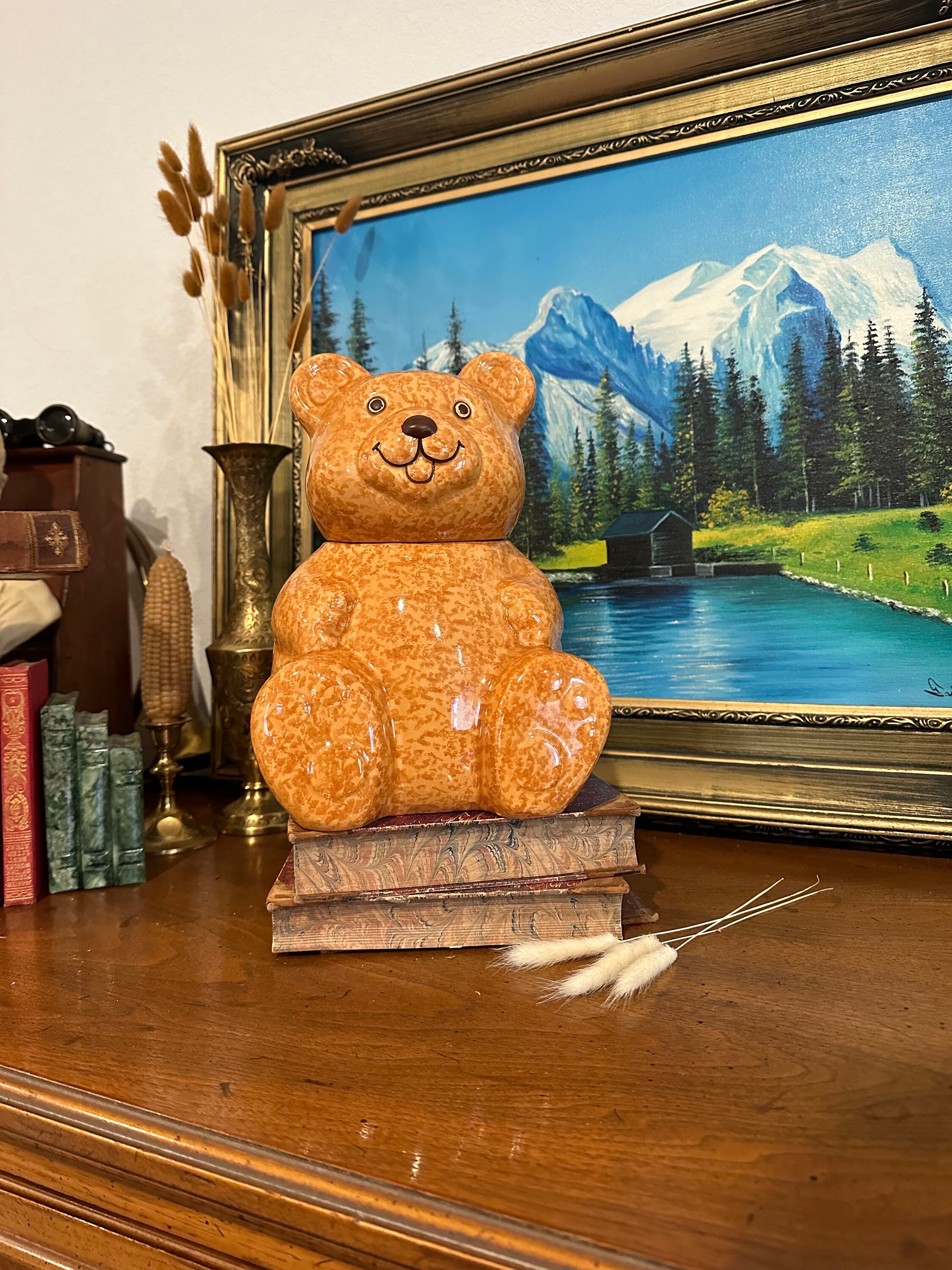 Avon Teddy Bear Cookie Jar - Etsy