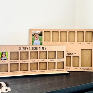 Pre-k to Graduation School Picture Frame, Personalized School Years ...