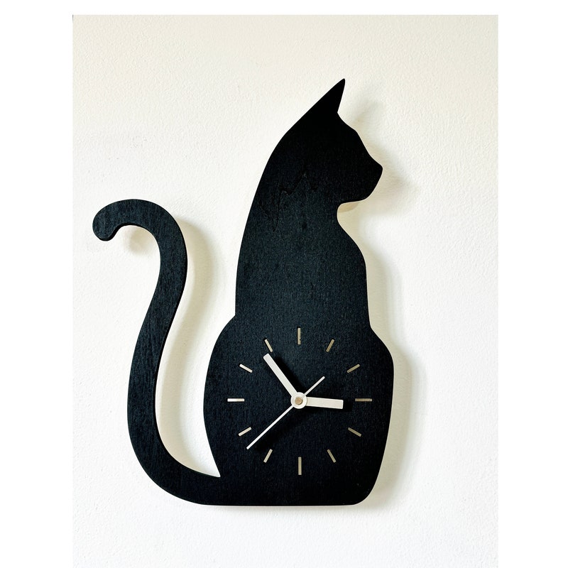 Kitten Wall Clock - Etsy
