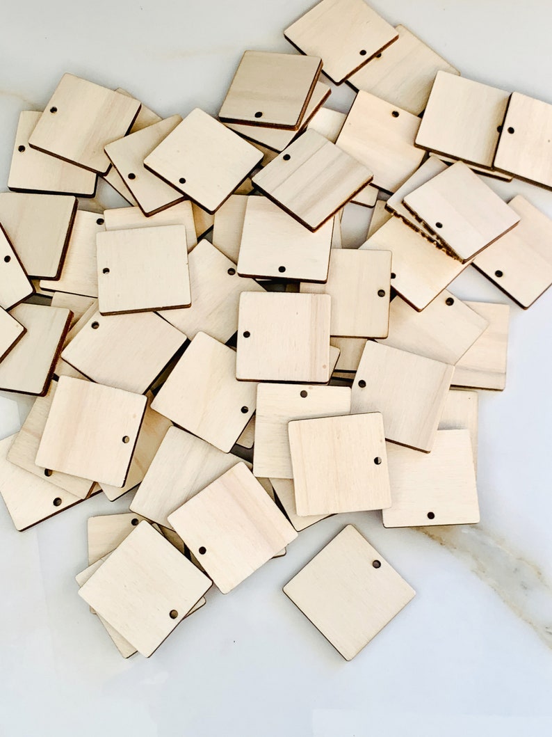 Blank Wood Square Cutouts for Crafts Coasters in Bulk - Etsy