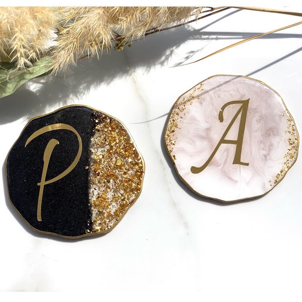 Personalized Coasters With Initials - Etsy