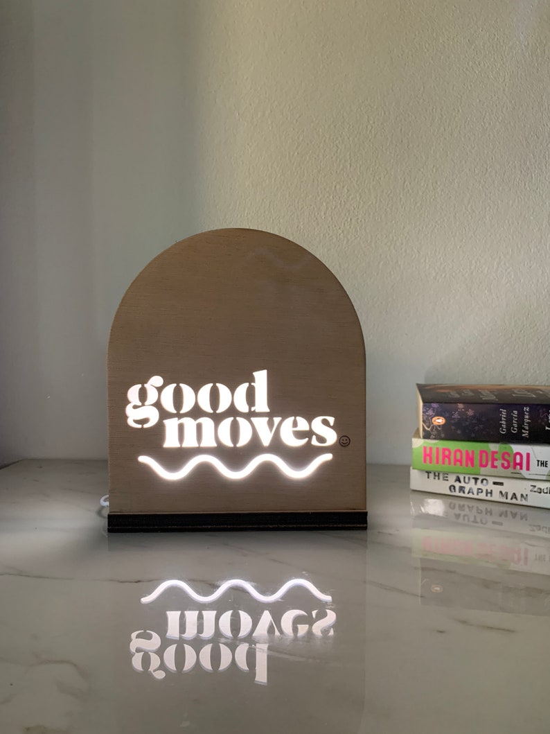 Custom Logo Light Lamp Wood Arch Logo Night Light Custom Led - Etsy