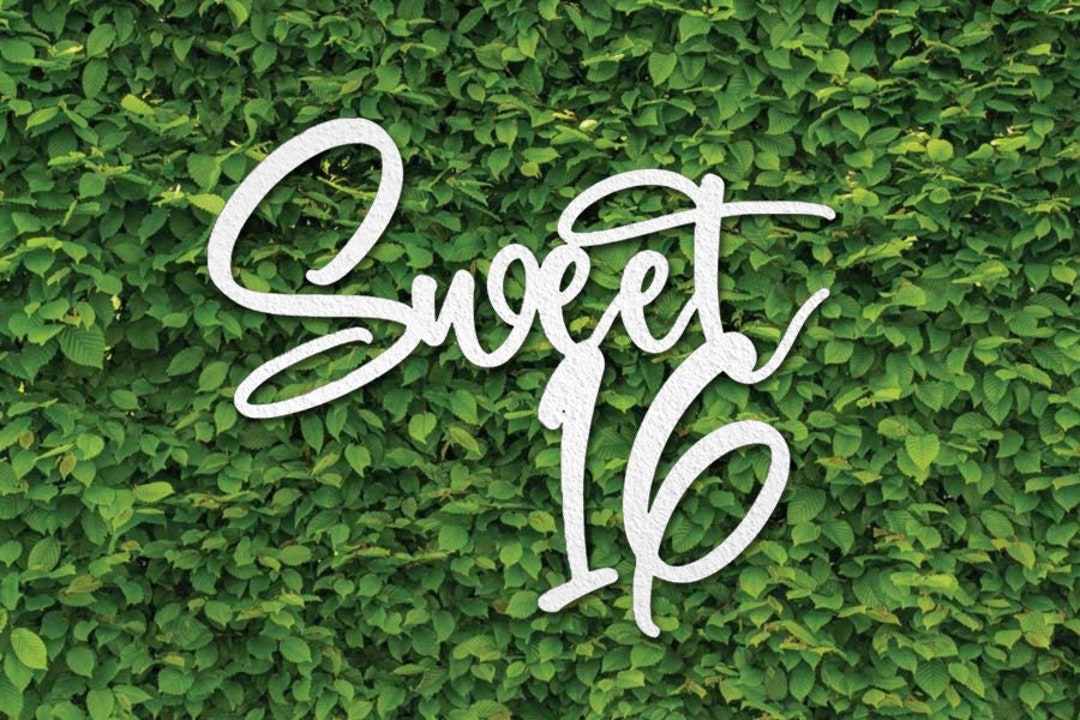Sweet 16 Wood Wall Sign, Rustic Sweet 16 Backdrop Sign, 16th Birthday ...