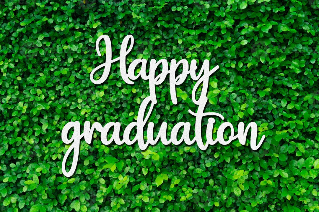 Happy Graduation Backdrop Sign, Graduation Party Decor Wood Sign, Laser ...