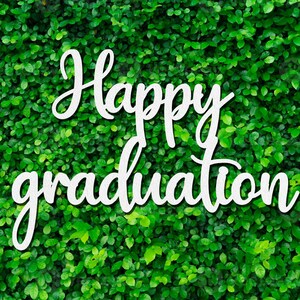 Happy Graduation Backdrop Sign, Graduation Party Decor Wood Sign, Laser ...