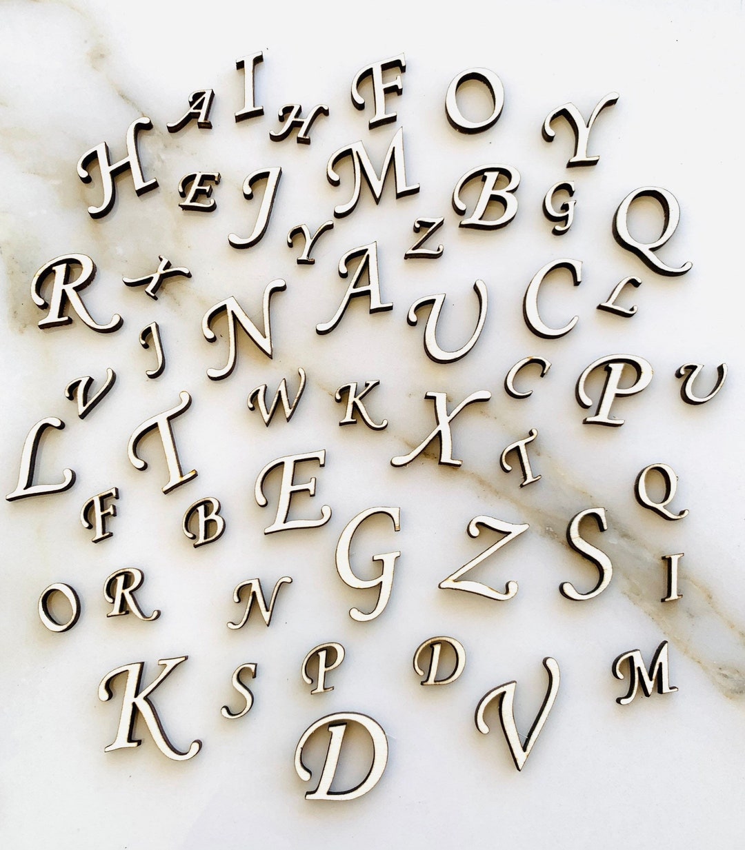 Bulk Tiny Miniature Unfinished Wooden Letters Numbers Mini Alphabet 