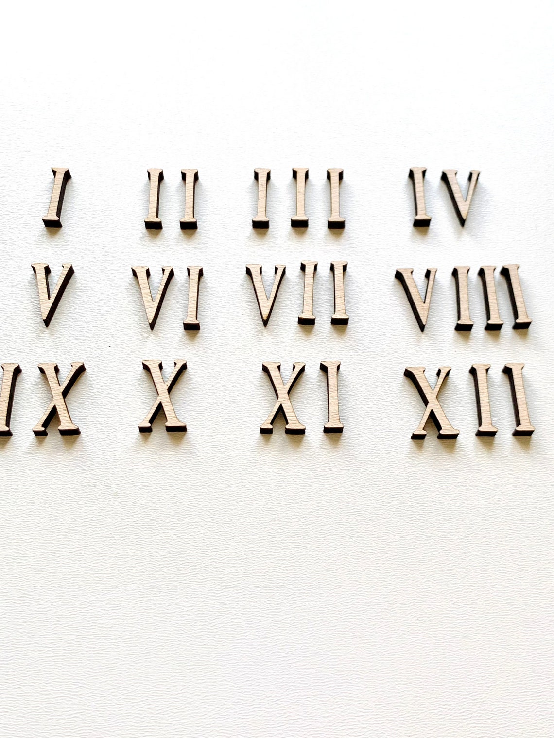 Roman Clock Numbers Latin Numbers in Bulk DIY Tiny Miniature - Etsy