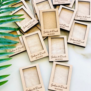 Magnetic Mini Photo Frame Favors: Personalized Instax Wedding Favors ...