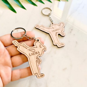 Karate Keychain Gift Personalized, Martial Arts Gift, Taekwondo Name ...