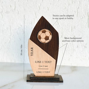 Soccer Award Personalized End of Season Soccer Awards for Kids, Wooden ...