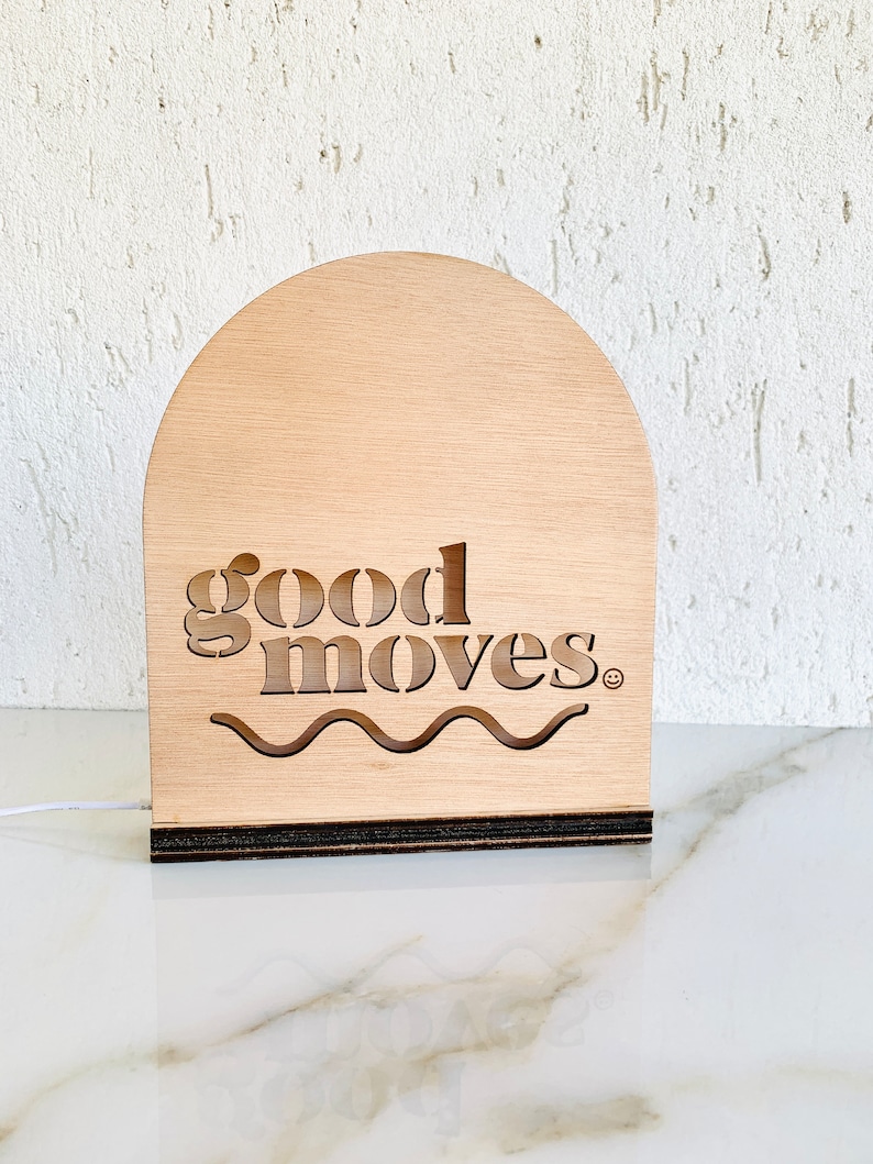 Custom Logo Light Lamp Wood Arch Logo Night Light Custom Led - Etsy