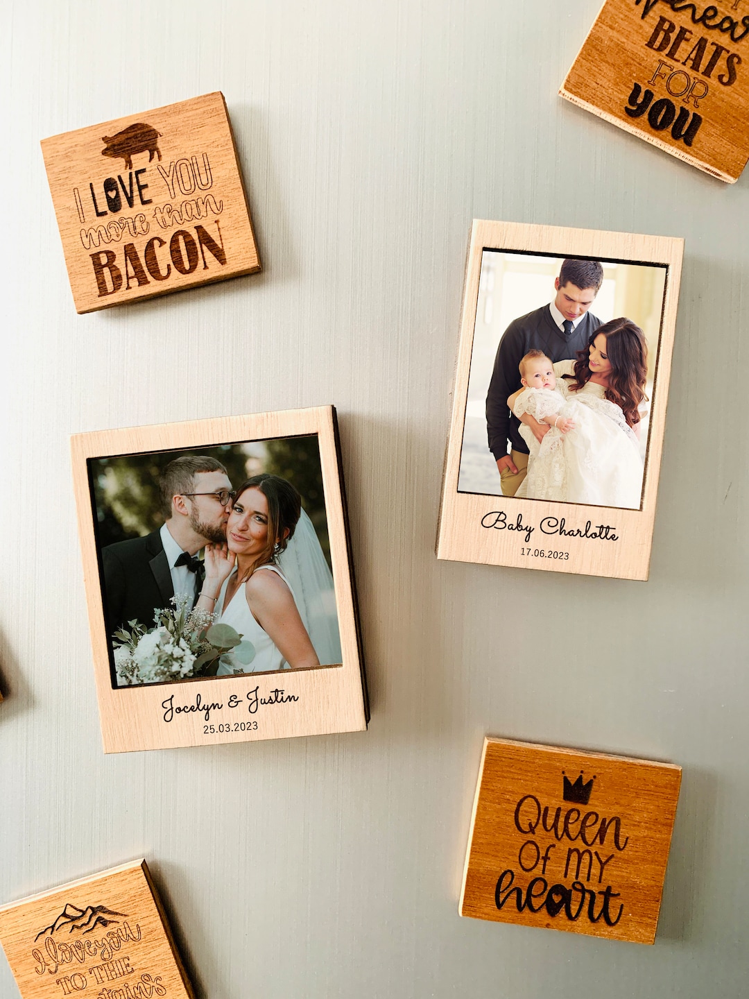 Magnetic Mini Photo Frame Favors: Personalized Instax Wedding Favors ...